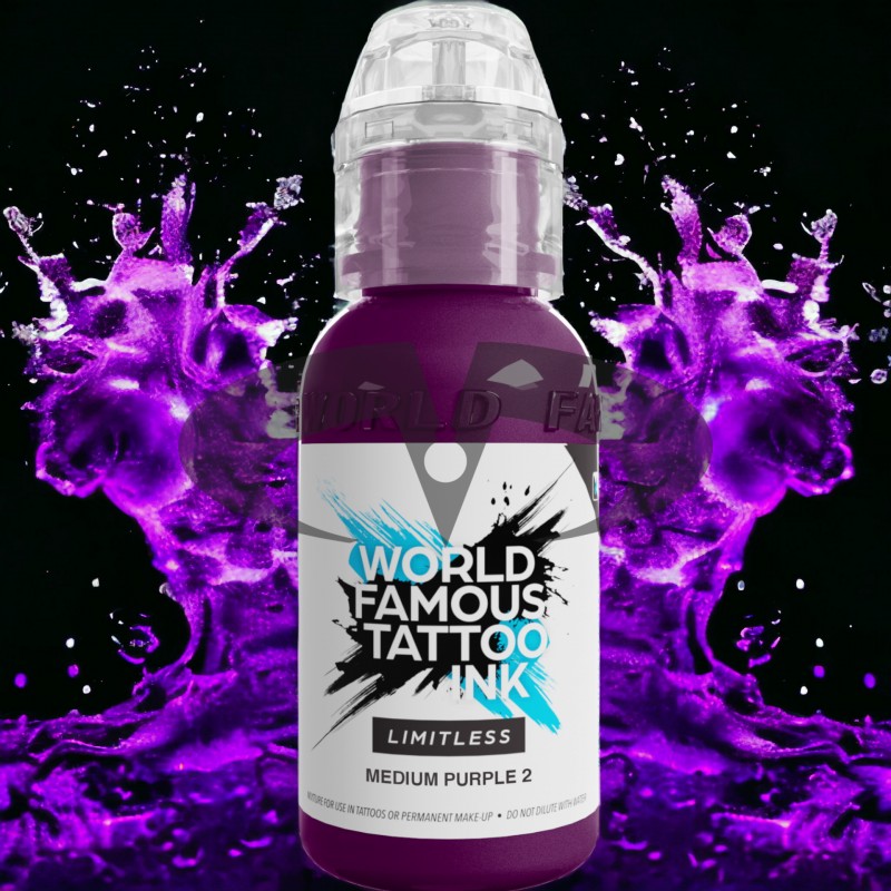 Encre de tatouage illimitée de renommée mondiale - Violet moyen 2 30 ml - WFL-170