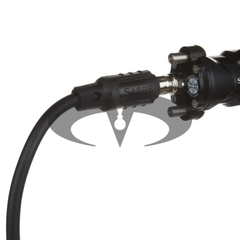 Sabre Cable – 2m Straight RCA Cord – Jet Black